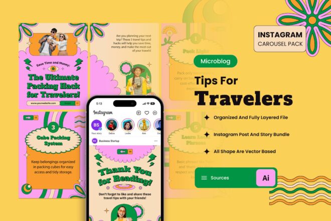 30+ Best Instagram Carousel Templates (+ Carousel Examples) - Theme Junkie