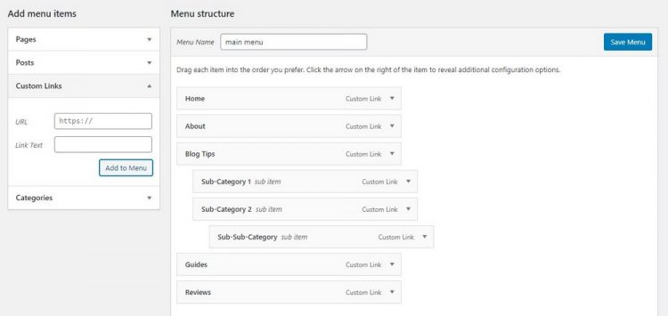 Cara Membuat Menu (atau Menu Drop Down) di WordPress - desainae.com
