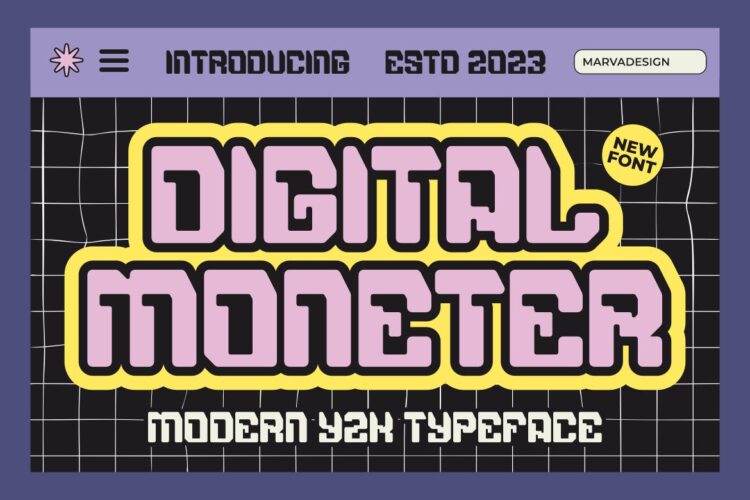 25+ Font Digital Terbaik untuk Tipe Teknologi Futuristik - desainae.com