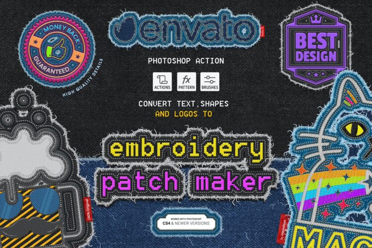 20+ Best Embroidery Photoshop Effects & Procreate Brushes - Theme Junkie