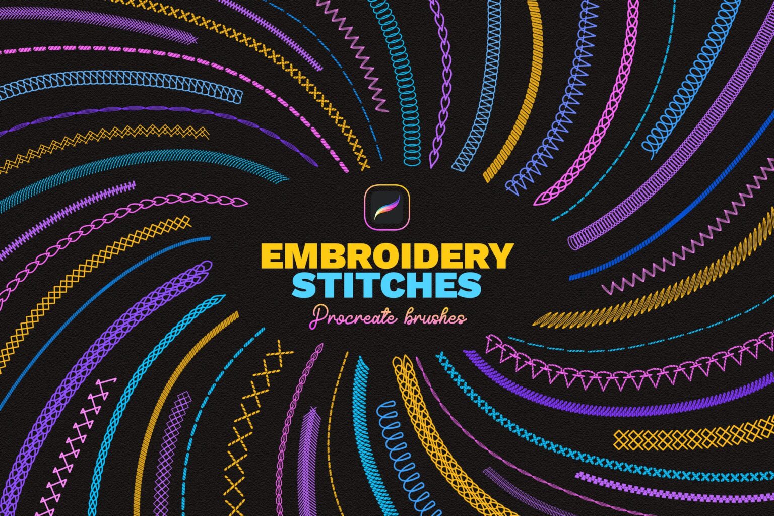 20+ Best Embroidery Photoshop Effects & Procreate Brushes - Theme Junkie