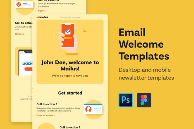 35+ Best Figma Email Templates (Figma for Email Design) - Theme Junkie