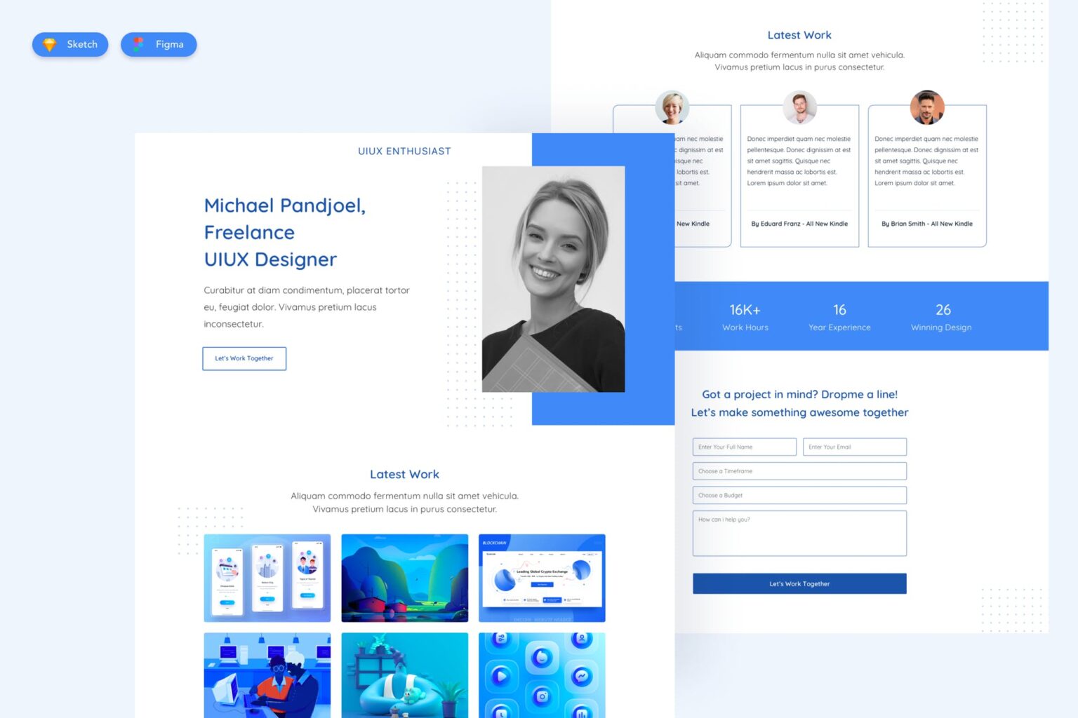 25+ Best Figma Portfolio Templates (Make a Portfolio Website in Figma ...