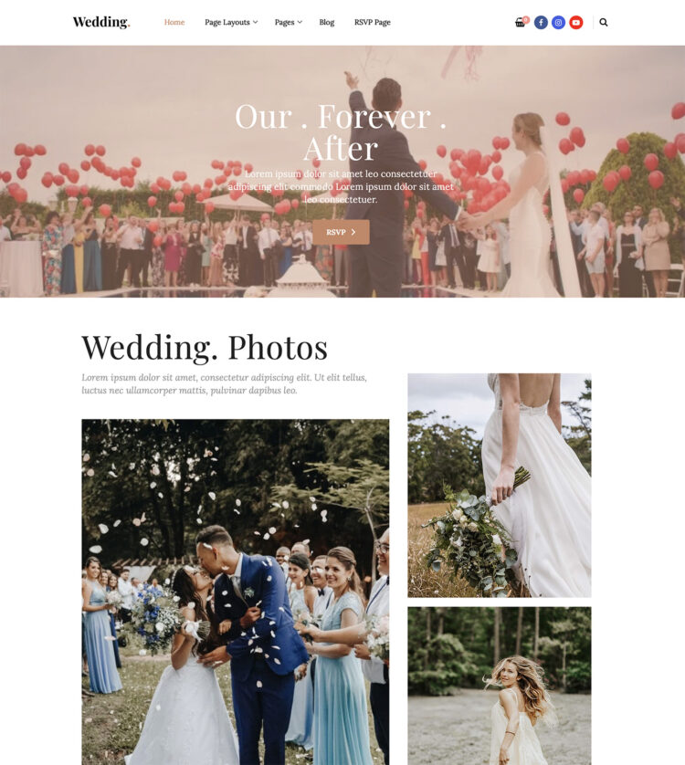 35+ Best Wedding WordPress Themes 2025 (Free & Premium) - Theme Junkie