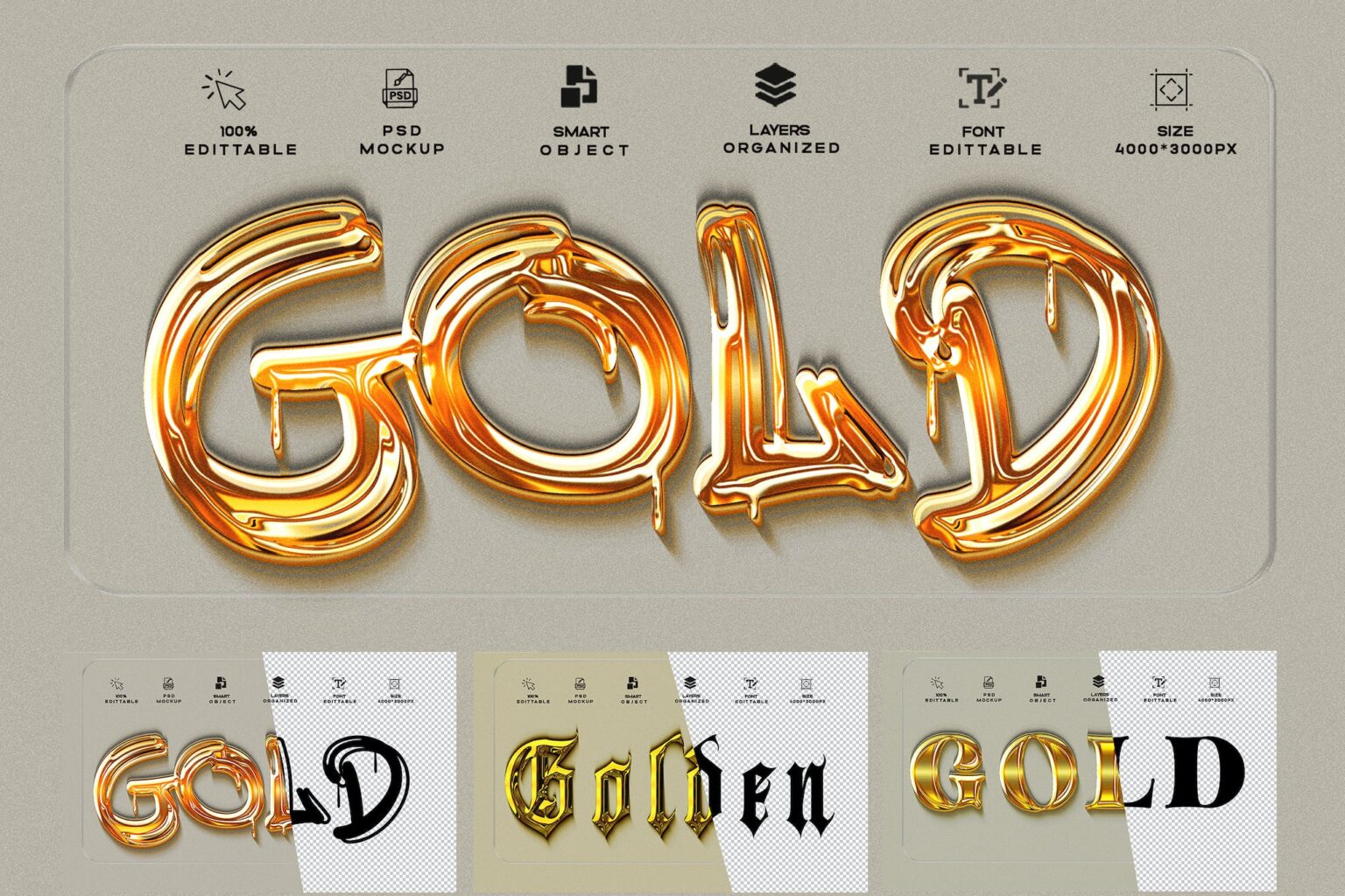 35+ Gold Effects & Patterns for Photoshop (+ Gold Foil Effects) - Theme ...
