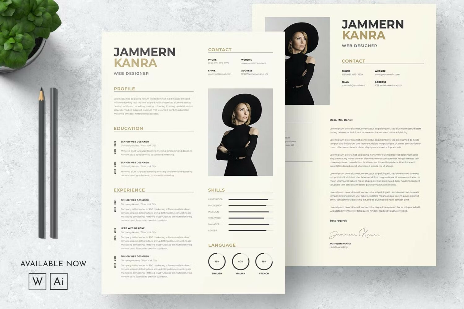 20+ Google Documents Resume Template untuk CV modern (2025) - desainae.com