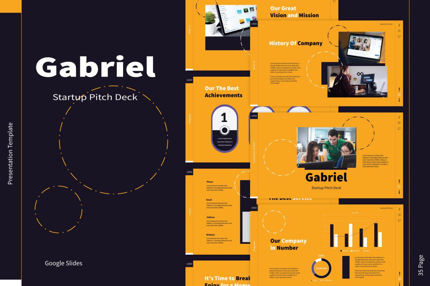 50+ Best Google Slides Pitch Deck Templates (Free & Pro) 2024 - Theme ...