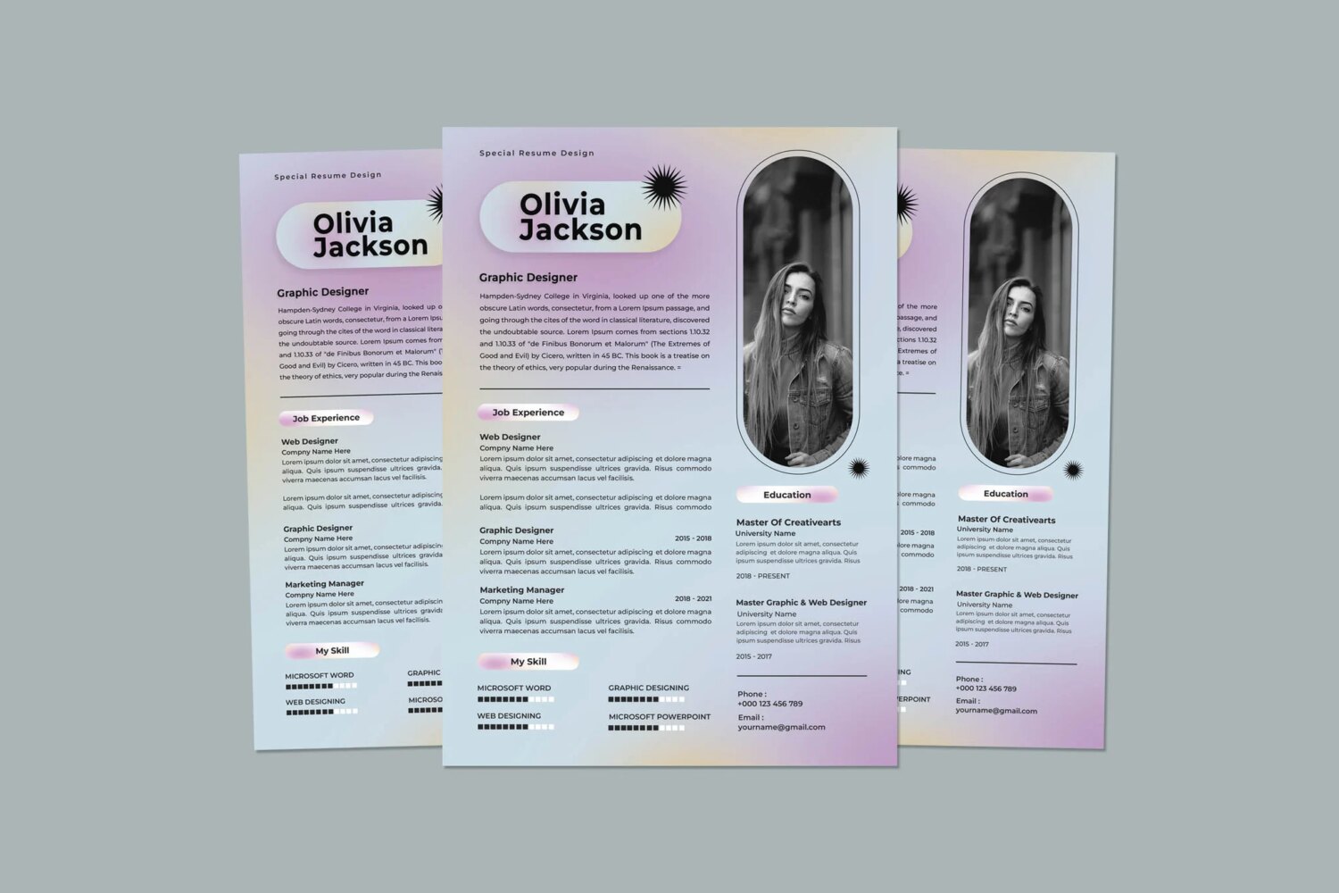 50+ Best Photoshop Resume Templates (PSD) With Modern Designs - Theme ...
