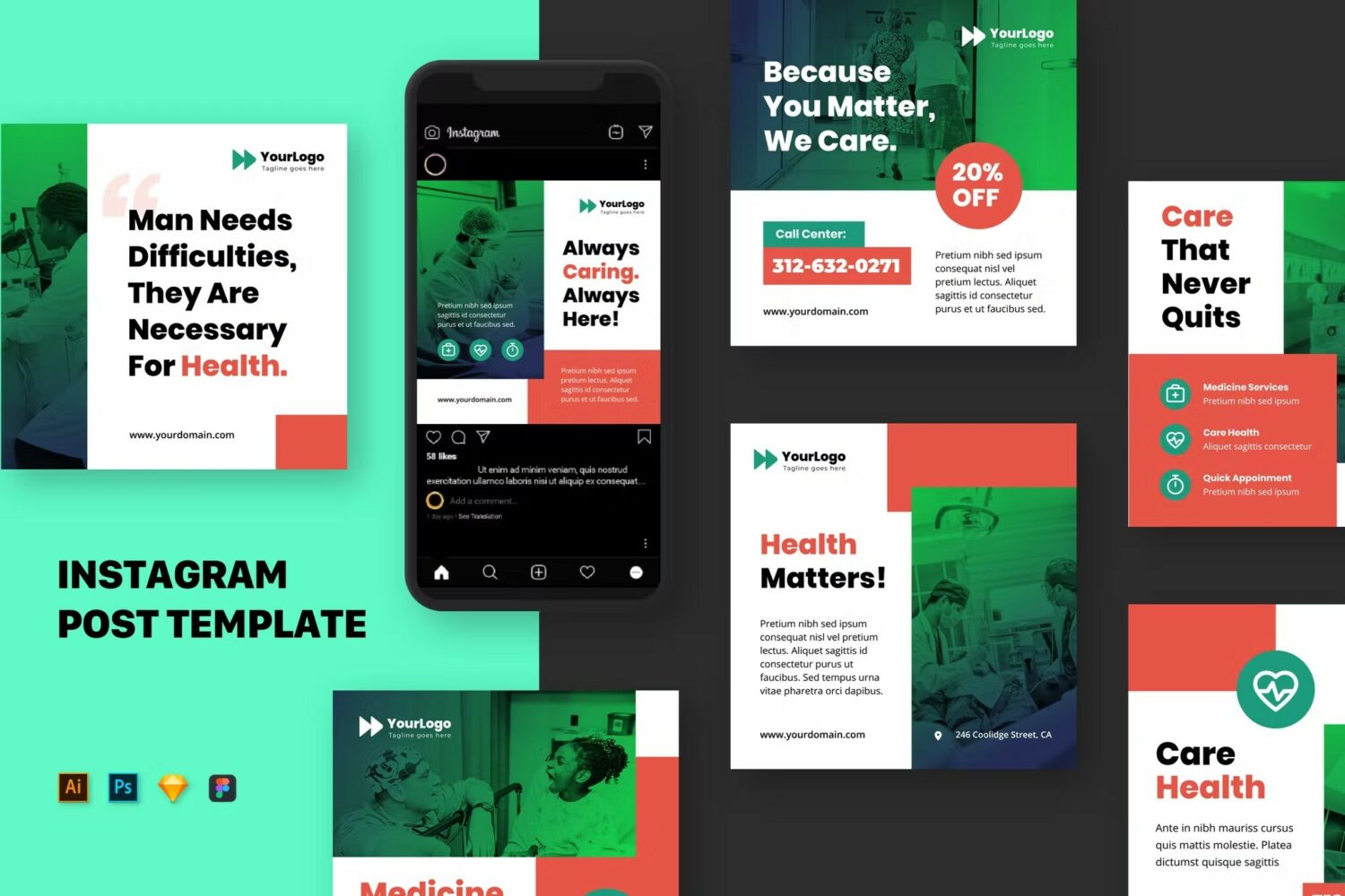 30+ Best Figma Instagram & Social Media Templates - Theme Junkie