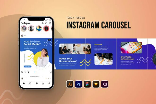 30+ Best Figma Instagram & Social Media Templates - Theme Junkie