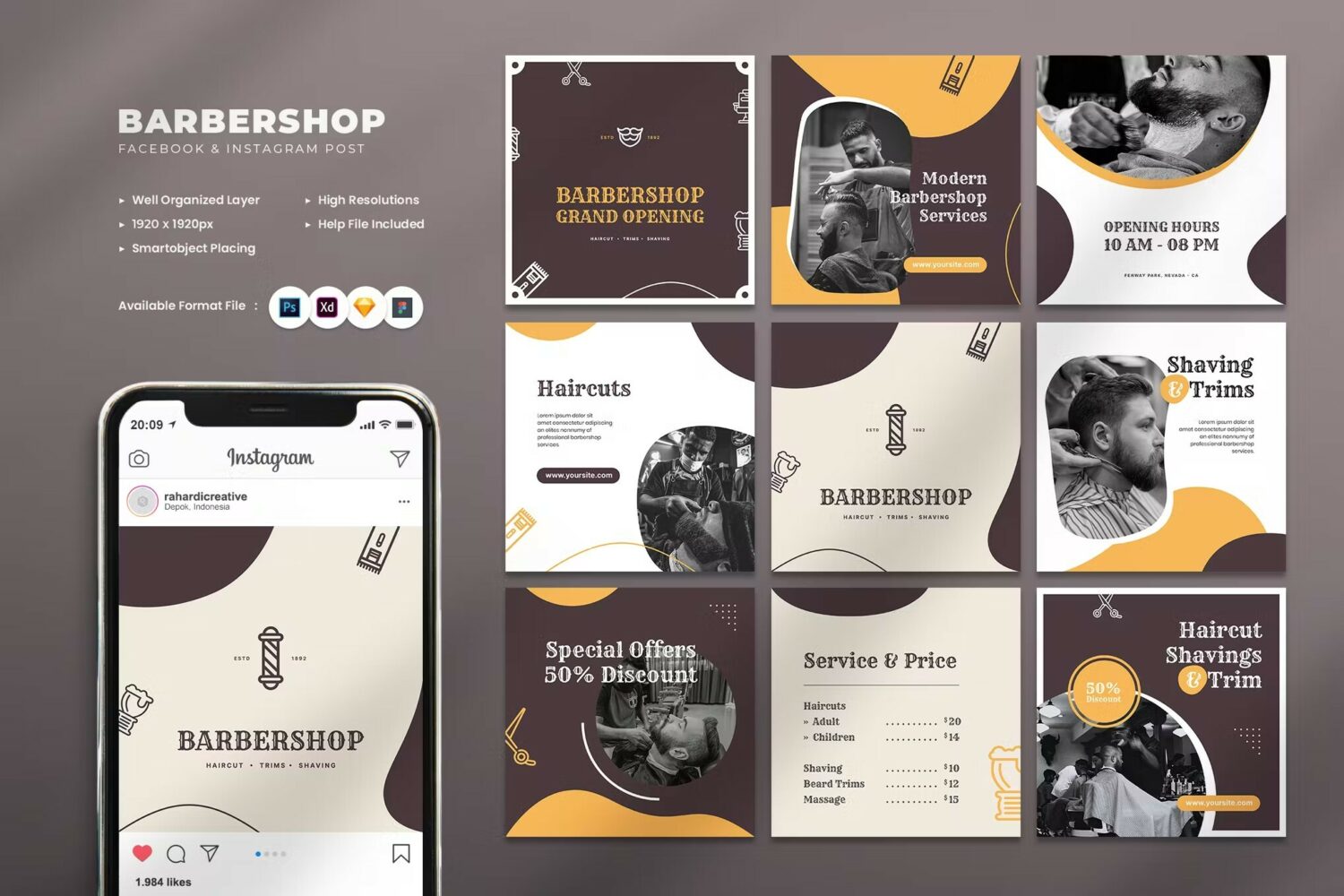 20+ Best Figma Instagram & Social Media Templates - Theme Junkie
