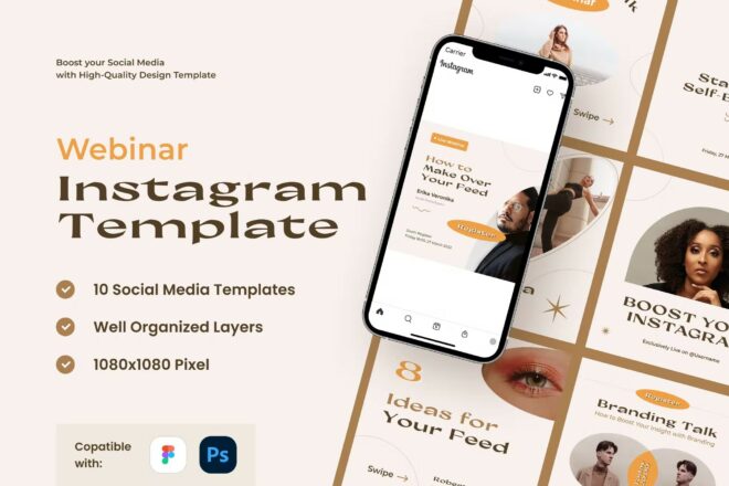 30+ Best Figma Instagram & Social Media Templates - Theme Junkie