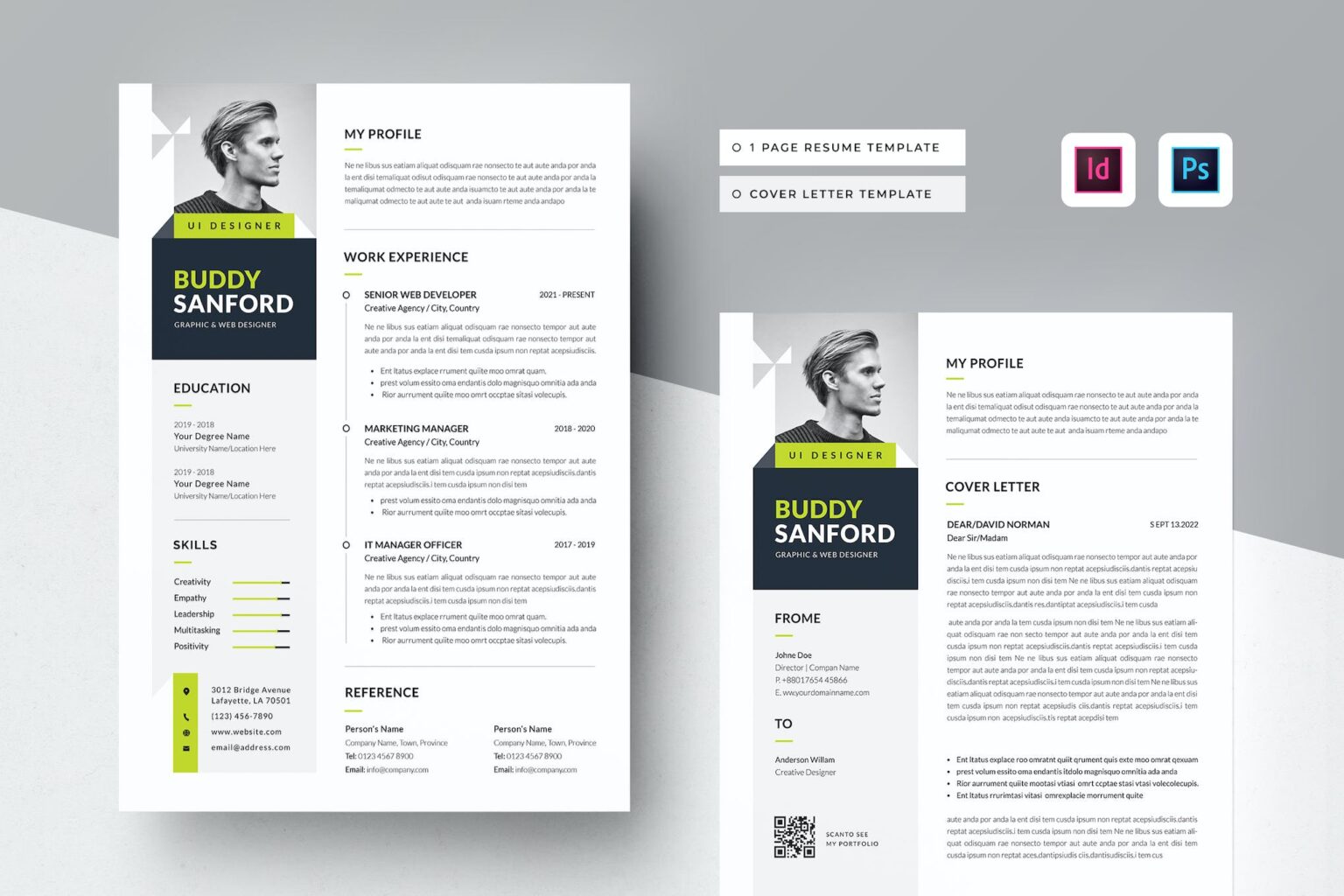 60+ Best InDesign Resume Templates (+ Free CV Templates) 2025 - Theme ...