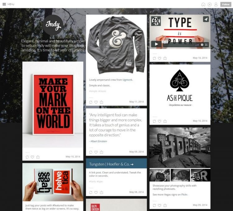 20+ Tema Tumblr Grid Terbaik - desainae.com