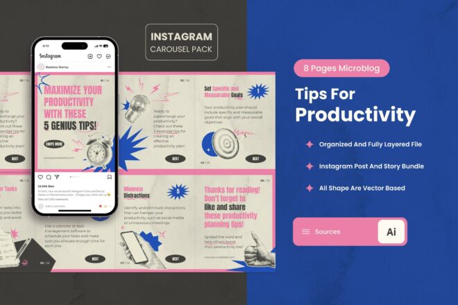 30+ Best Instagram Carousel Templates (+ Carousel Examples) - Theme Junkie