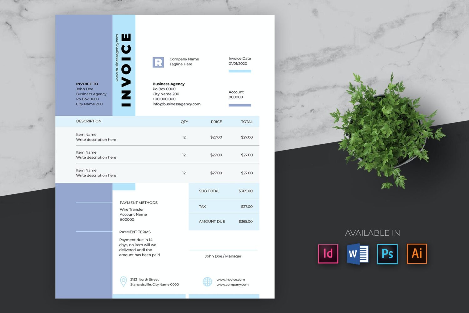35+ Best Invoice Templates for Word (Get Paid Quickly) 2024 - Theme Junkie