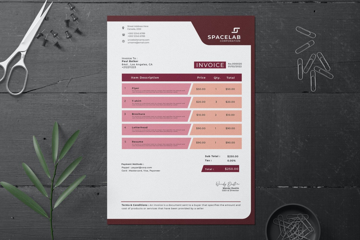 35+ Best Invoice Templates for Word (Get Paid Quickly) 2024 - Theme Junkie