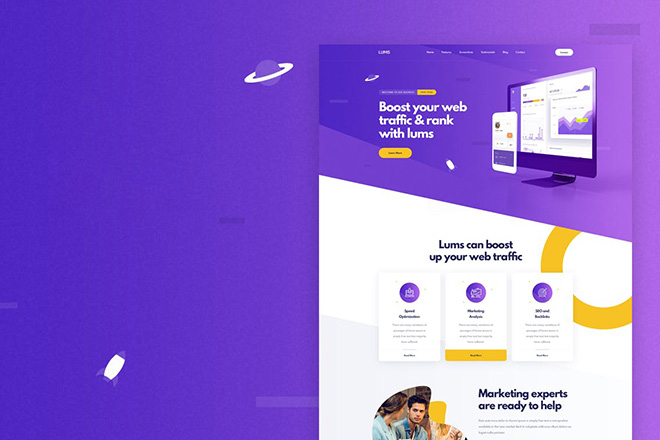20+ Versatile Landing Page Mockups (PSD, Figma & More) - Theme Junkie