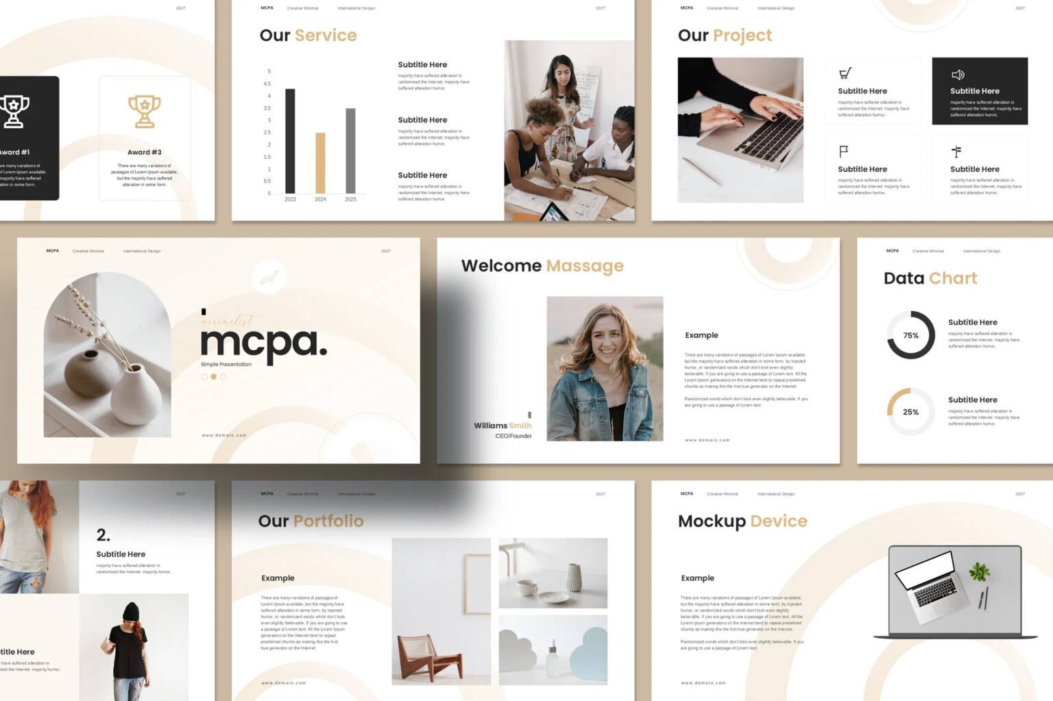 70+ Minimalist PowerPoint Templates (Free & Pro Minimal PPT) 2025 ...