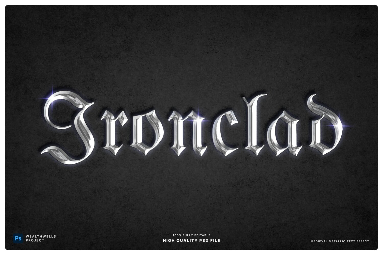 50+ Best Metallic Photoshop Effects (Metallic Text, Textures, Fonts ...