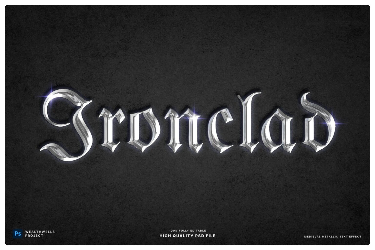 50+ Best Metallic Photoshop Effects (Metallic Text, Textures, Fonts ...