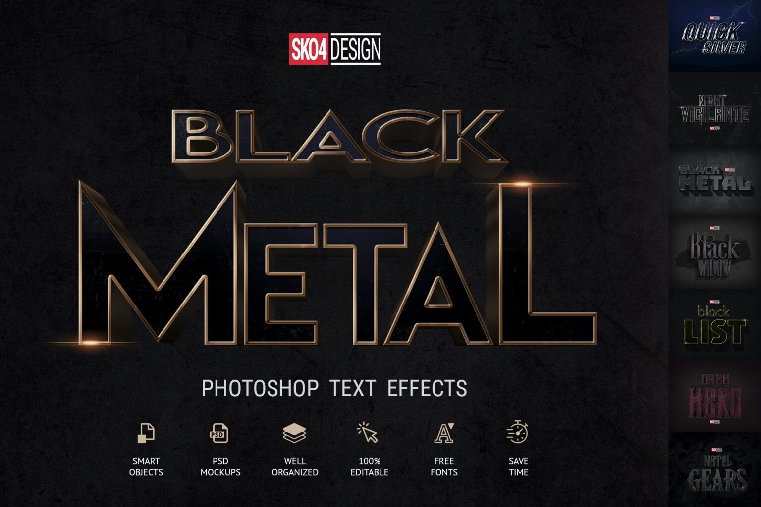35+ Best Metallic Photoshop Effects (Metallic Text, Textures, Fonts ...