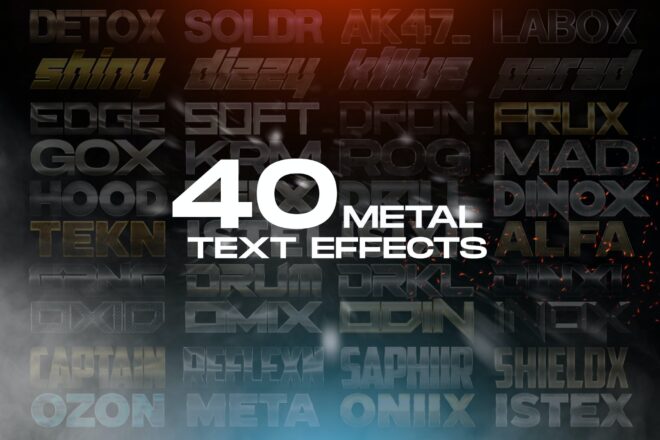 45+ Best Metallic Photoshop Effects (Metallic Text, Textures, Fonts ...