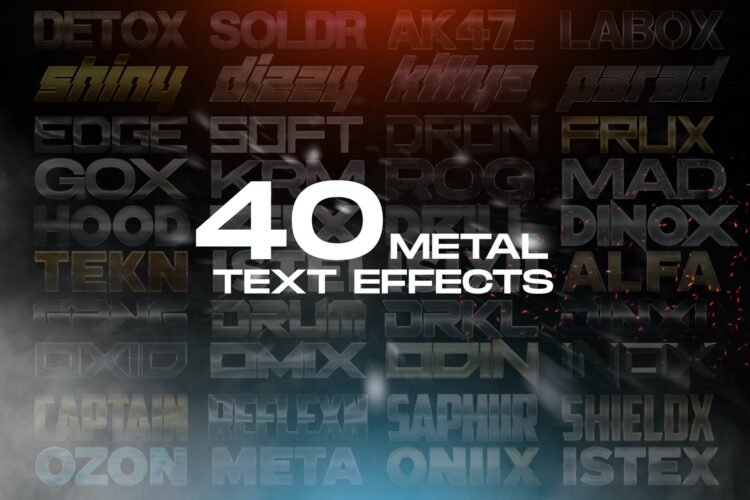 45+ Best Metallic Photoshop Effects (Metallic Text, Textures, Fonts ...