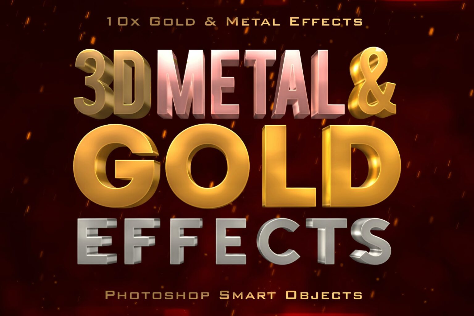 50+ Best Metallic Photoshop Effects (Metallic Text, Textures, Fonts ...