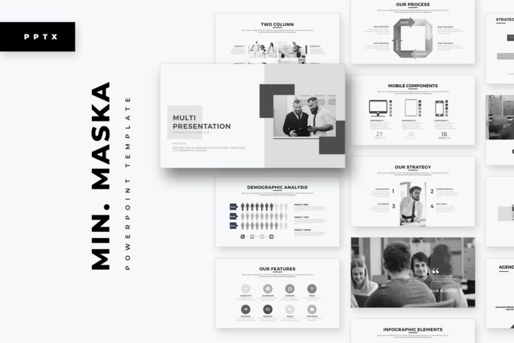 20+ Template PowerPoint Minimalis (Gratis & Pro Minimal PPT) 2024 ...