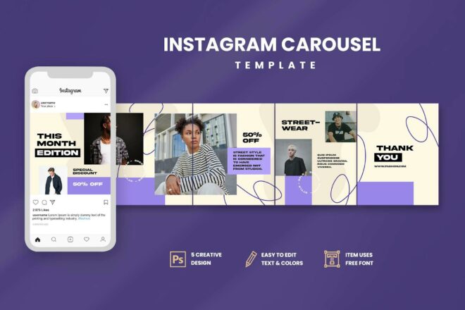 30+ Best Instagram Carousel Templates (+ Carousel Examples) - Theme Junkie