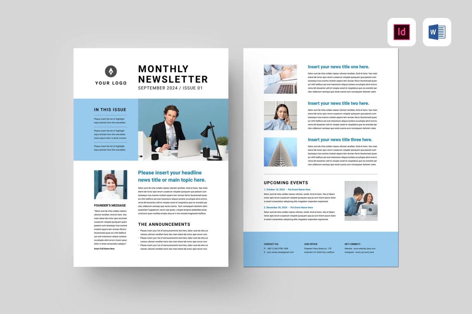 50+ Best InDesign Newsletter Templates (Free & Pro) 2025 - Theme Junkie
