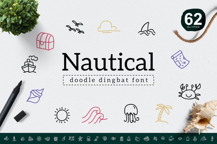 30+ Best Nautical Fonts (Sea Fonts, Nautical Script Fonts + More) 2025 ...