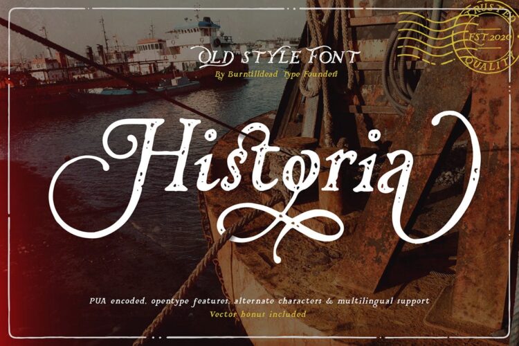 30+ Best Nautical Fonts (Sea Fonts, Nautical Script Fonts + More) 2025 ...