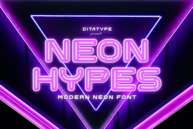 30+ Best Neon Fonts for Vibrant and Luminous Type - Theme Junkie