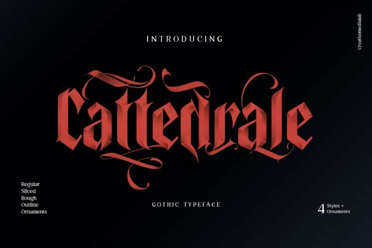 20+ Classic “Old English” Traditional Fonts with Vintage Designs ...