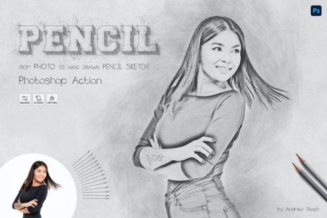 50+ Pencil Sketch Photoshop Actions (With Drawing Effects) - Theme Junkie