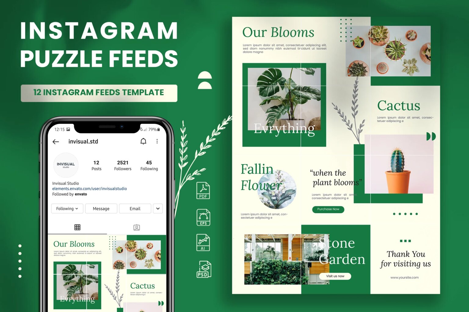 80+ Top Instagram Grid Template PSDs for 2025 - Theme Junkie