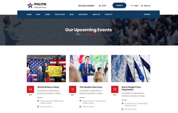 55+ Best Political WordPress Themes 2024 (Free & Premium) - Theme Junkie