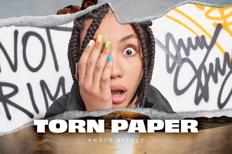 30+ Best Torn Paper Effects for Photoshop (Torn Edges, Brushes ...