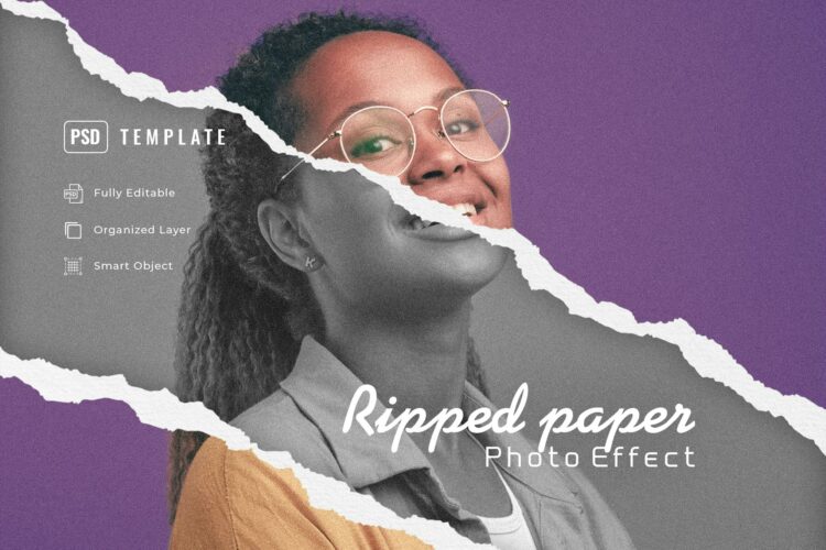 30+ Best Torn Paper Effects for Photoshop (Torn Edges, Brushes ...