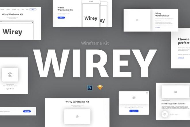 35+ Template Sketsa Wireframe Terbaik 2024 - desainae.com