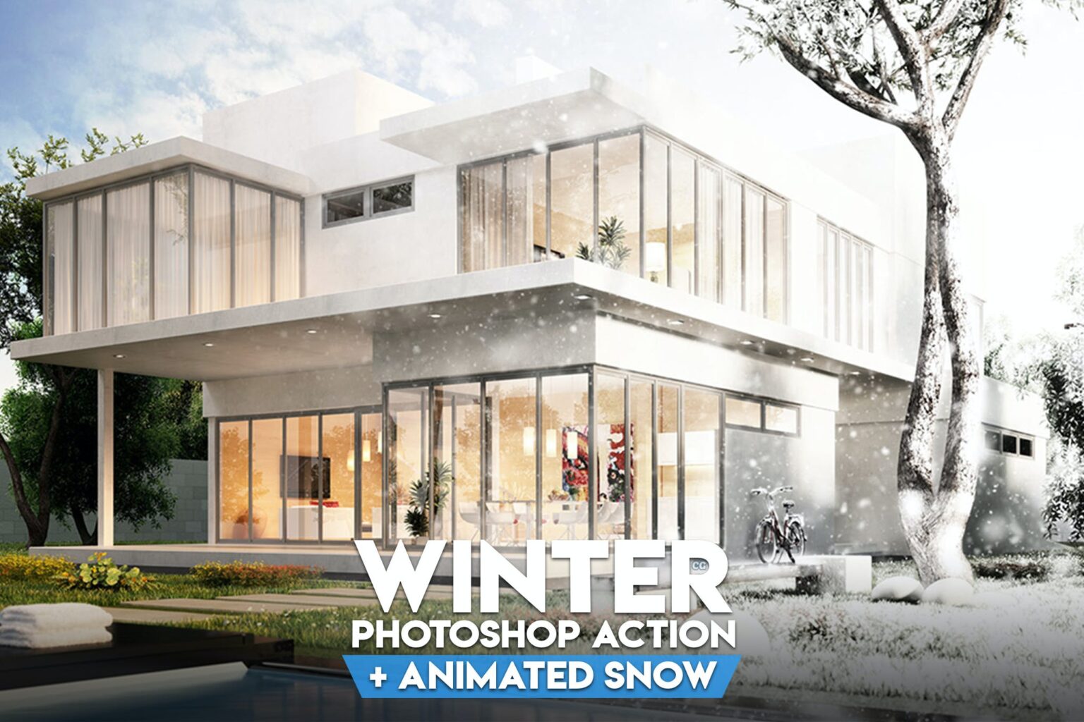 25+ Best Snow & Snowing Photoshop Effects (Snow Actions & Overlays ...