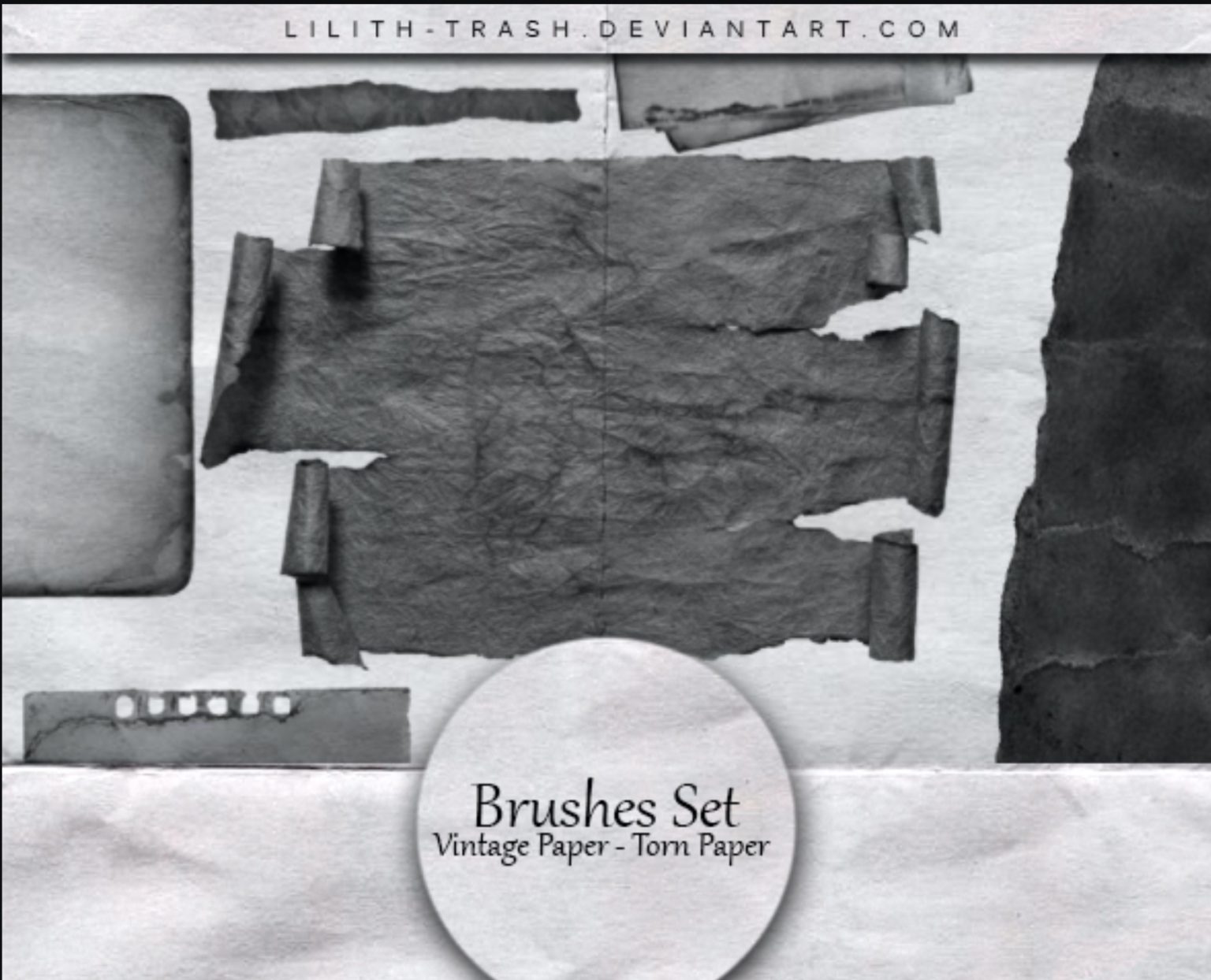 24+ Best Torn Paper Effects for Photoshop (Torn Edges, Brushes ...