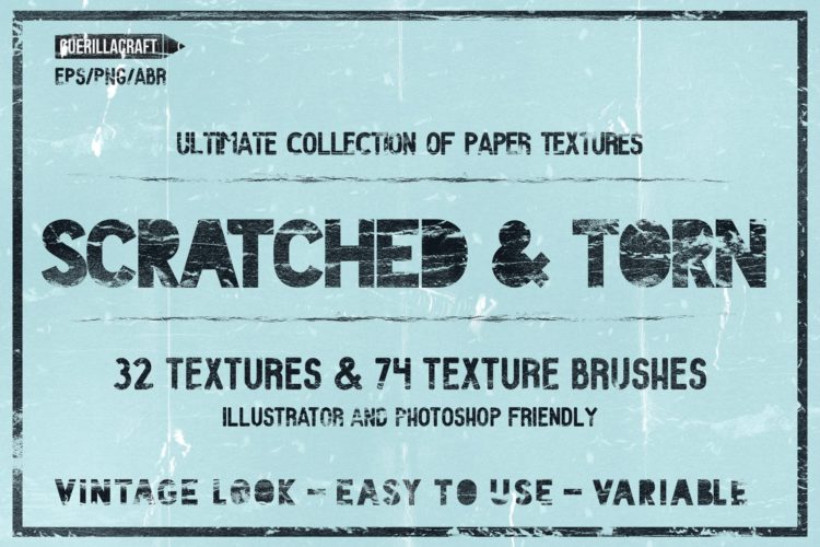 30+ Best Torn Paper Effects for Photoshop (Torn Edges, Brushes ...