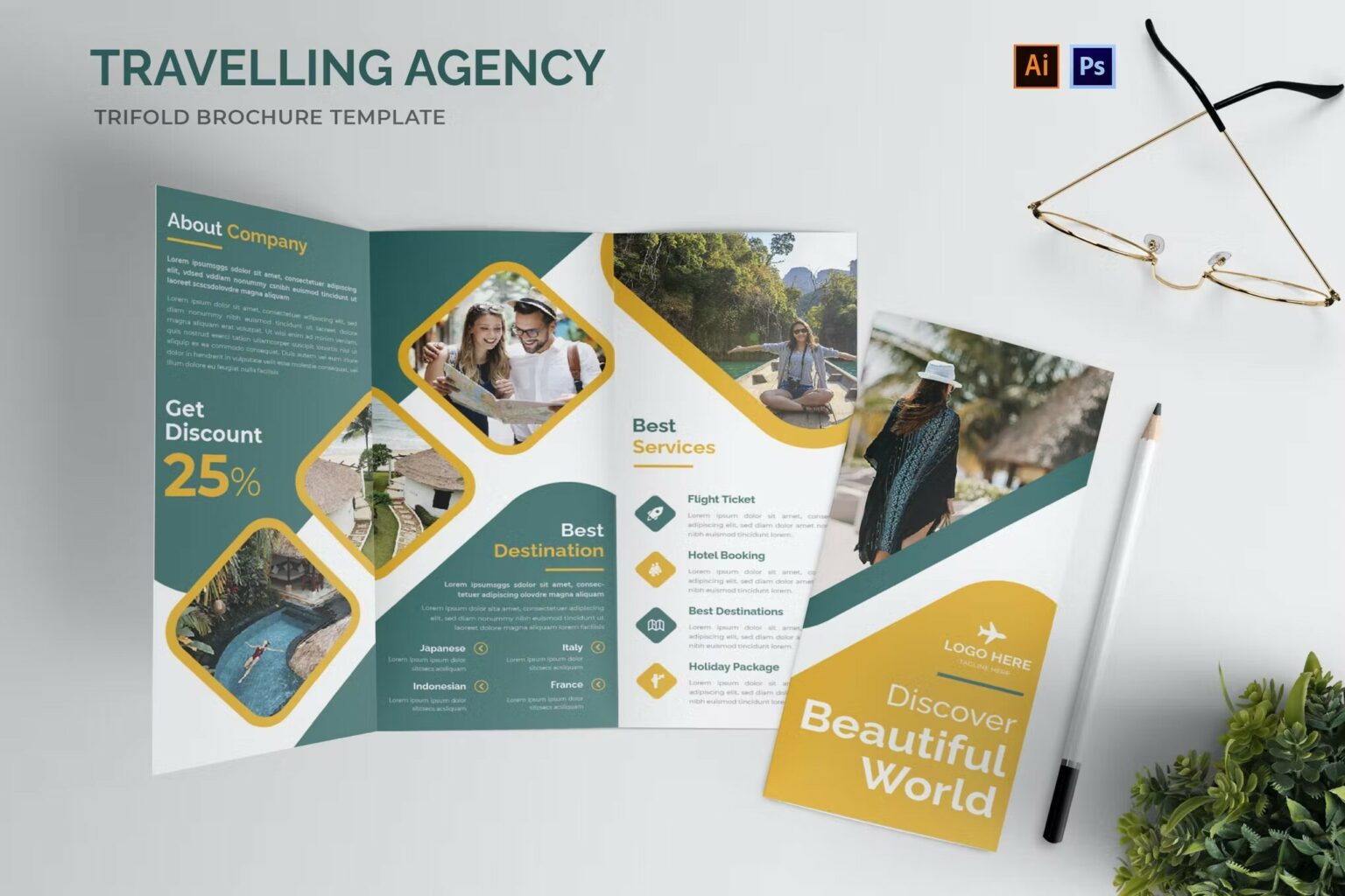 20+ Travel Brochure Templates (For Travel Agents, Vacation Rentals ...