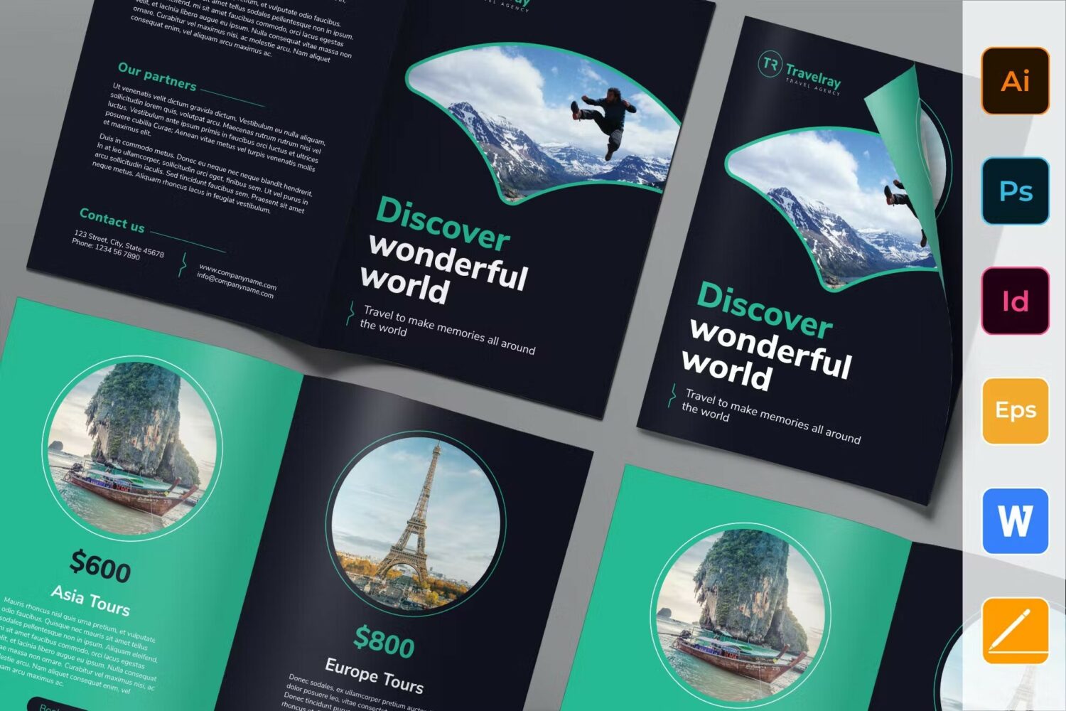 20+ Travel Brochure Templates (For Travel Agents, Vacation Rentals ...