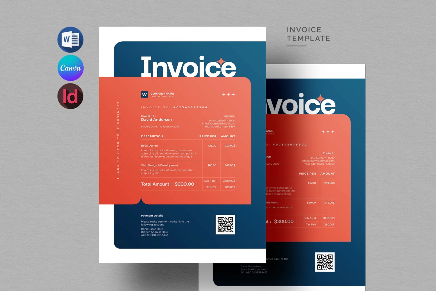 40+ Best Invoice Templates for Word (Get Paid Quickly) 2025 - Theme Junkie