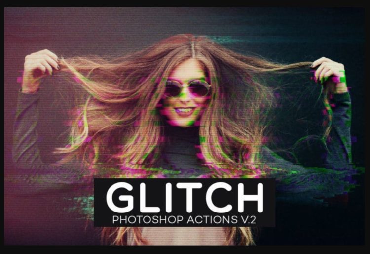 25+ Filter Efek VHS untuk Photoshop (Glitch & VHS Actions) - desainae.com