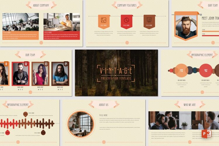 20+ Template Vintage PowerPoint (PPT) Terbaik 2024 - desainae.com